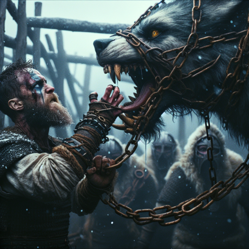 Giving a hand to a friend: the binding of fenris wolf